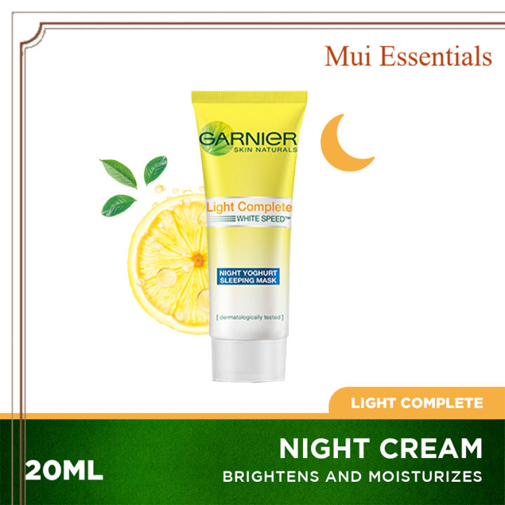 Mui Essentials Bright Complete Vitamin C Yoghurt Sleeping Mask Night ...