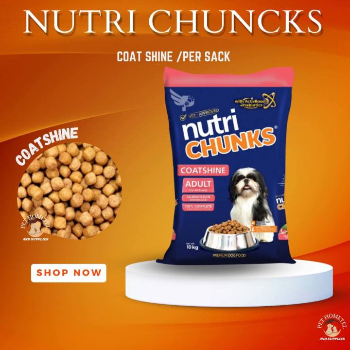 NUTRI CHUNKS COATSHINE ADULT SALMON 10KG | Lazada PH