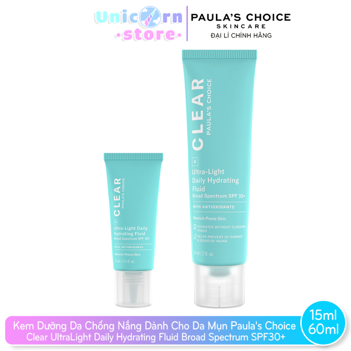 Kem Dưỡng Da Chống Nắng Dành Cho Da Mụn Paula's Choice Clear Ultra ...