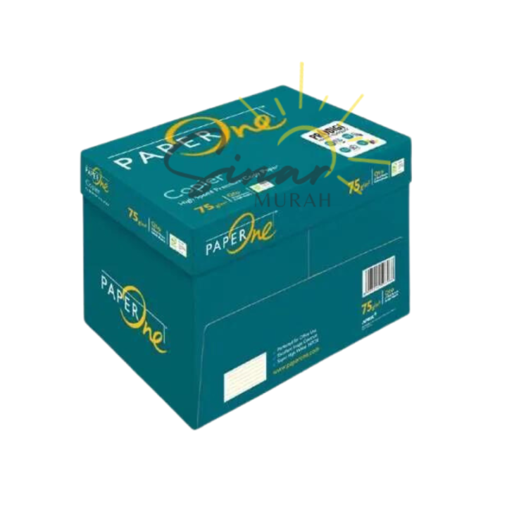 1 BOX HVS Paper One Kertas Fotocopy 75 GSM A4 5 Rim | Lazada Indonesia