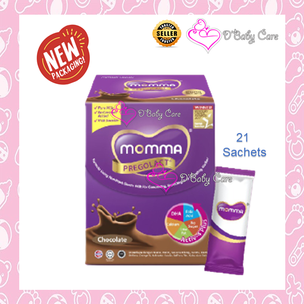 MOMMA Pregolact Milk Booster CHOCOLATE/VANILLA/GRAIN(420g/box) - 21 ...