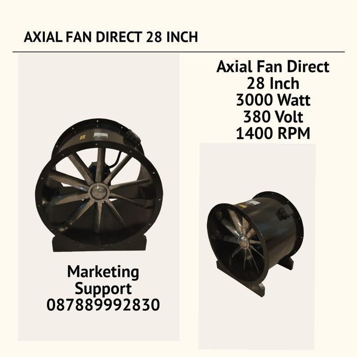 AXIAL FAN 28 INCH 1400 RPM 3000 WATT 3 PHASE BLOWER AXIAL 28 INCH 1400 ...