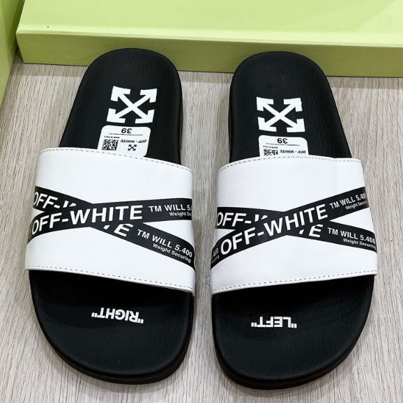 Dép Quai Ngang OFF White Nam Nữ in Kẻ Chéo chữ X Siêu Đẹp - Dép Nam OFF ...