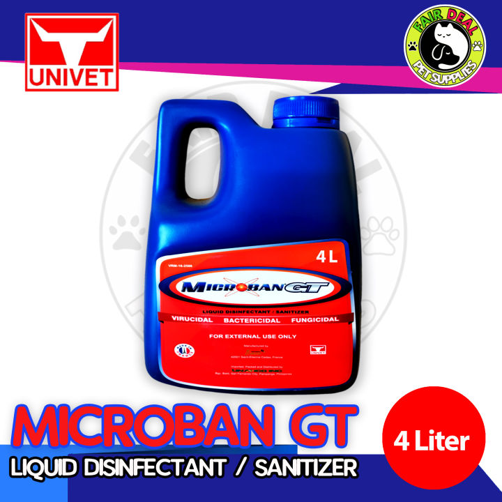 Microban GT GALLON (4 Liters) Liquid Disinfectant | Lazada PH
