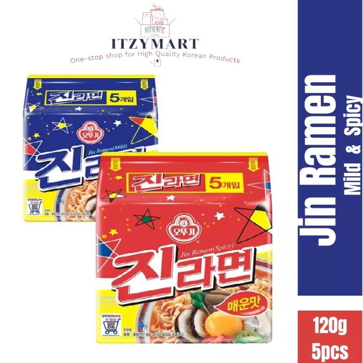COD OTTOGI JIN RAMEN MILD MULTI JIN RAMEN HOT MULTI 1PACK KOREAN RAMEN ...