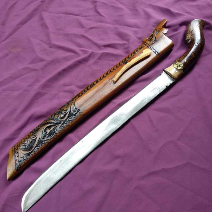 GOLOK ASLI CIBATU/golok pamoroan/golok pemotong kayu siap pakai dari ...