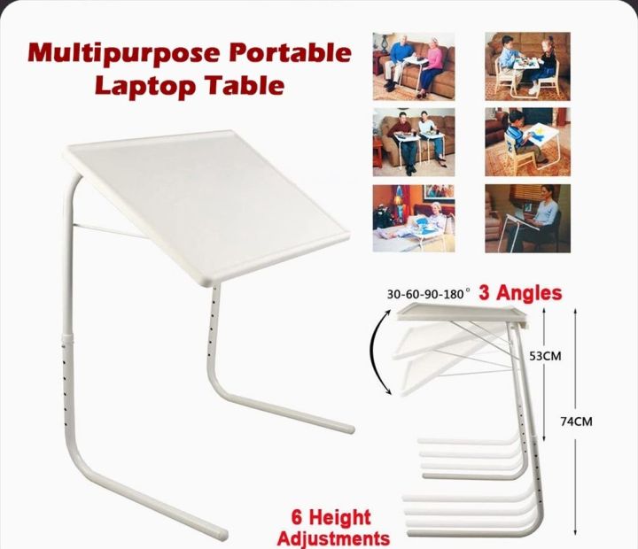 OFFICIAL - - Multi-position folding side table Laptop Study Table ...