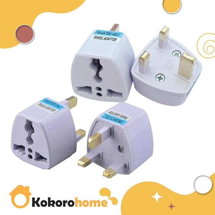 KOKORO 2/3 Pin Conversion Plug Universal Adapter British Socket Adapter ...