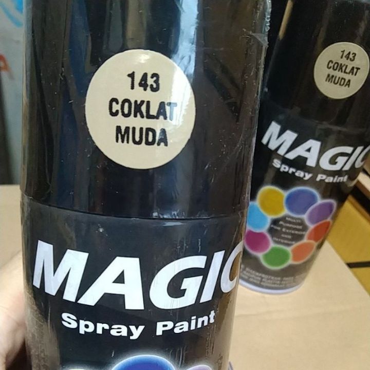 cat semprot pilok pilox magic spray paint magic coklat muda 143 coklat ...