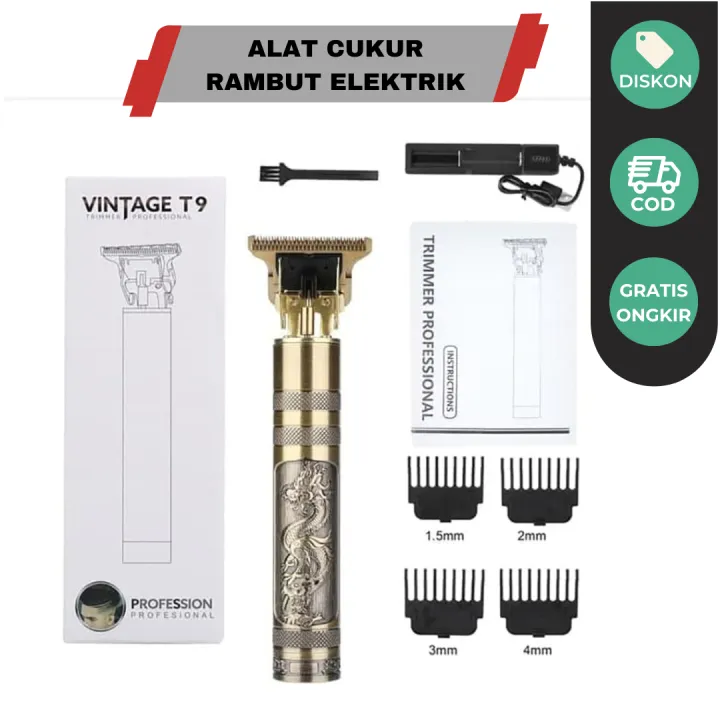 Alat Cukur Rambut Elektrik 1 Set Lengkap Dengan Sisir Batas Komplit ...
