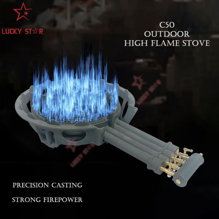 C50 High Flame Stove Thickened Cast Iron 4 Rings Fierce Fire Stove ...