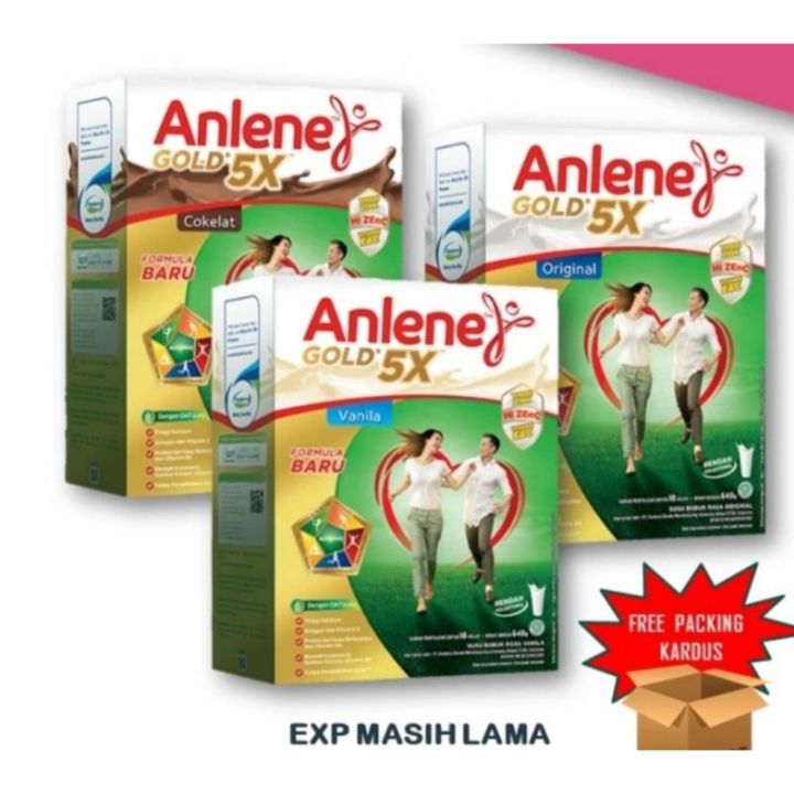 Anlene Gold 5X Susu Bubuk Dewasa 600g - Nutrisi Tinggi Kalsium Untuk Tulang, Sendi, dan Otot ...