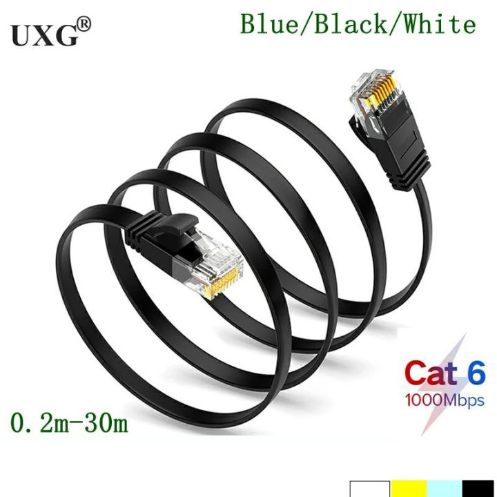 2m 3m 5m10m 30m RJ45 CAT 6 cable CAT6 Flat UTP Ethernet Network Cable ...