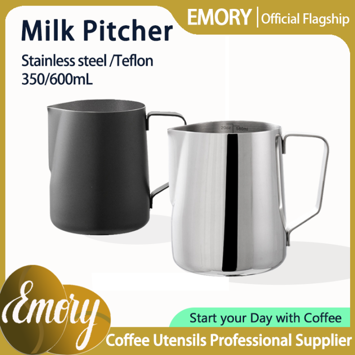 350ml/600ml Inner Scale Milk Frothing Pitcher Stainless Steel Creamer ...