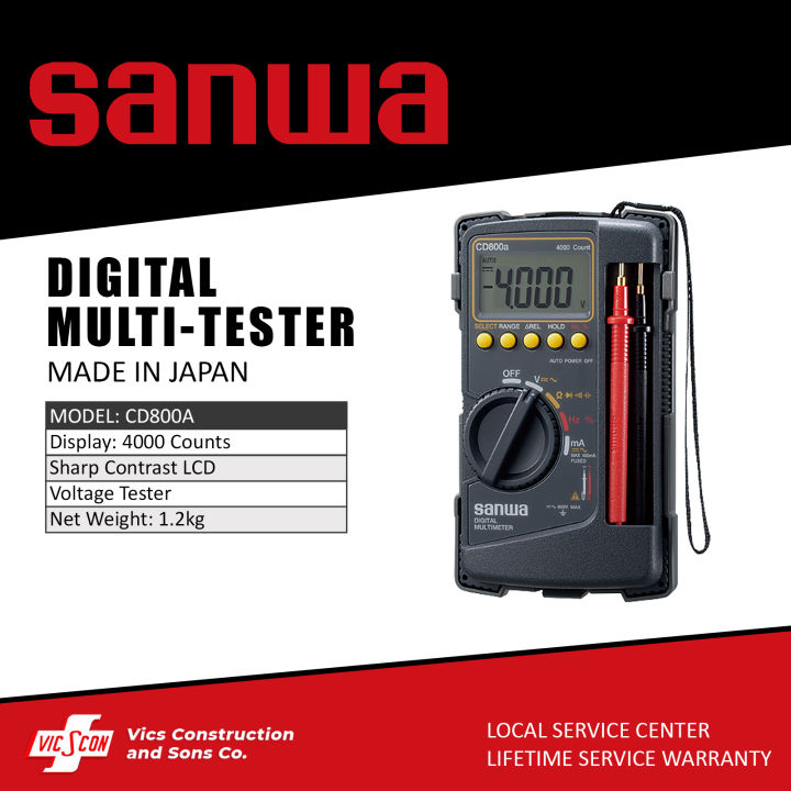 SANWA CD800A DIGITAL MULTI-TESTER MADE IN JAPAN | Lazada PH