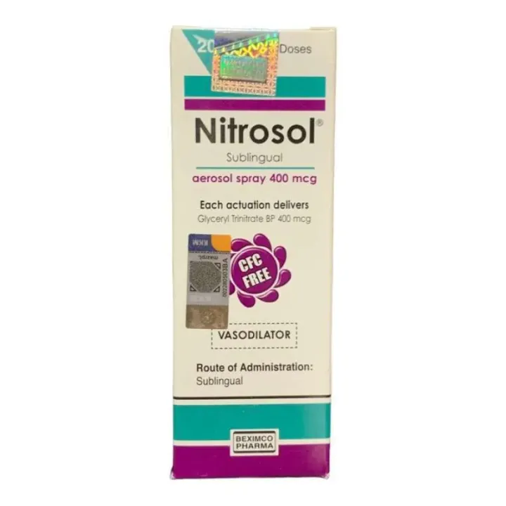 Nitrosol Sublingual Aerosol Spray 400 mcg Exp 11 2026 | Lazada Indonesia