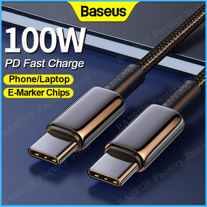 Baseus 100W Type-C To Type-C Cable 5A High Current Fast Charging Data ...
