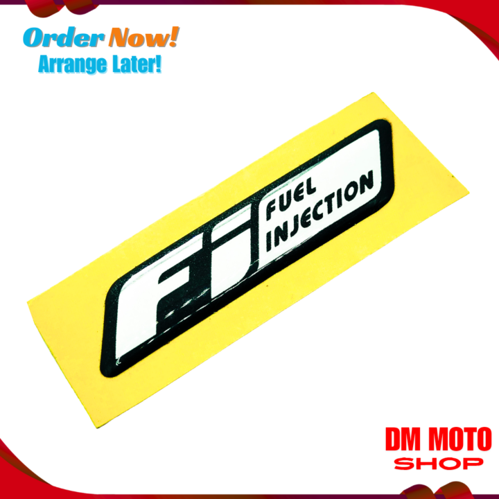 Fuel Injection (FI) 3D Emblem Sticker for Yamaha, Honda, Suzuki ...