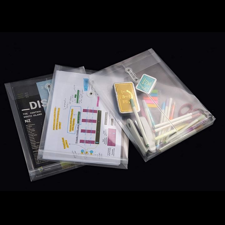 12 Pack Clear Plastic Envelopes Poly Envelopes Expandable Files ...