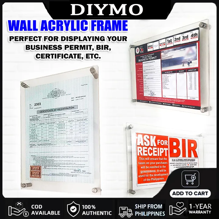 (DIYMO) A3 A4 Wall Acrylic Frame | Lazada PH