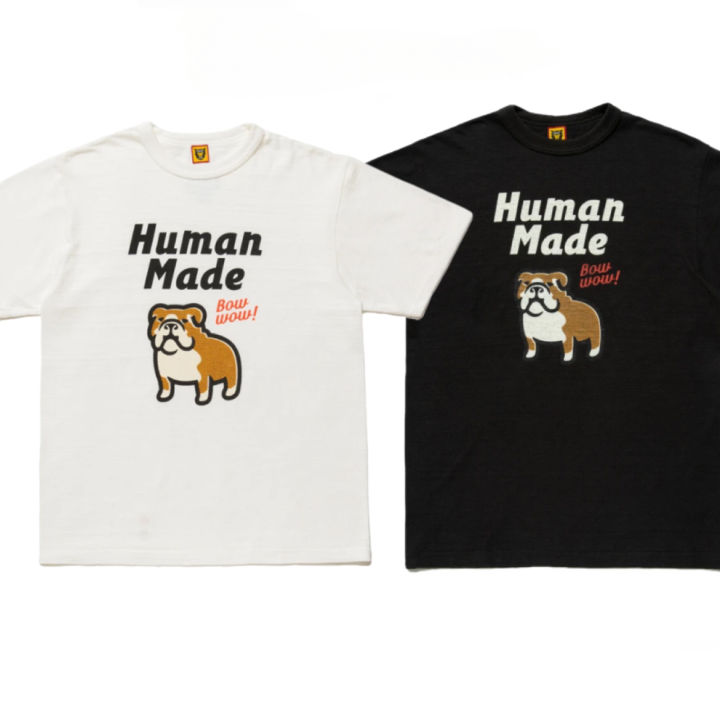 [รูปแบบใหม่] เสื้อยืด Human Made พิมพ์ลายบูลด็อก ผ้าฝ้ายแขนสั้น พิมพ์ ...