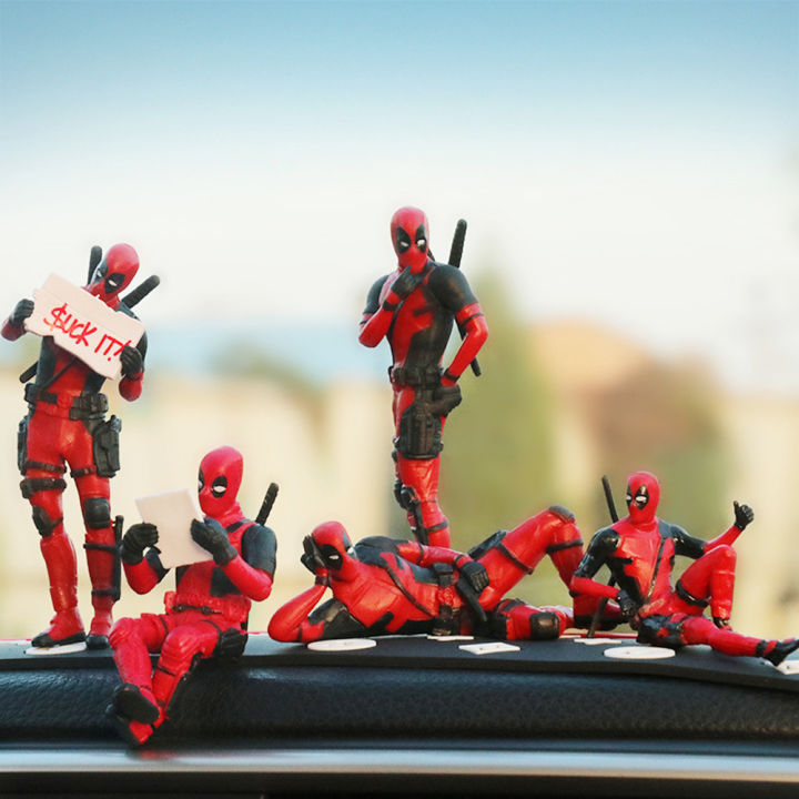 Hittime Cool Character Deadpool Action Figure Model Car Interior ...