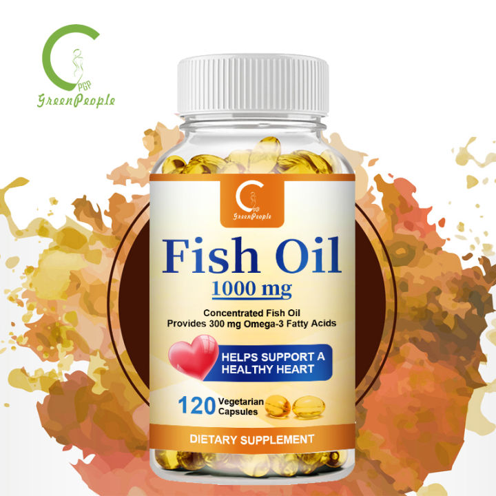 GPGP GreenPeople Natural Fish Oil Concentrate with Omega-3 Fatty Acids Helps Support Brain ...