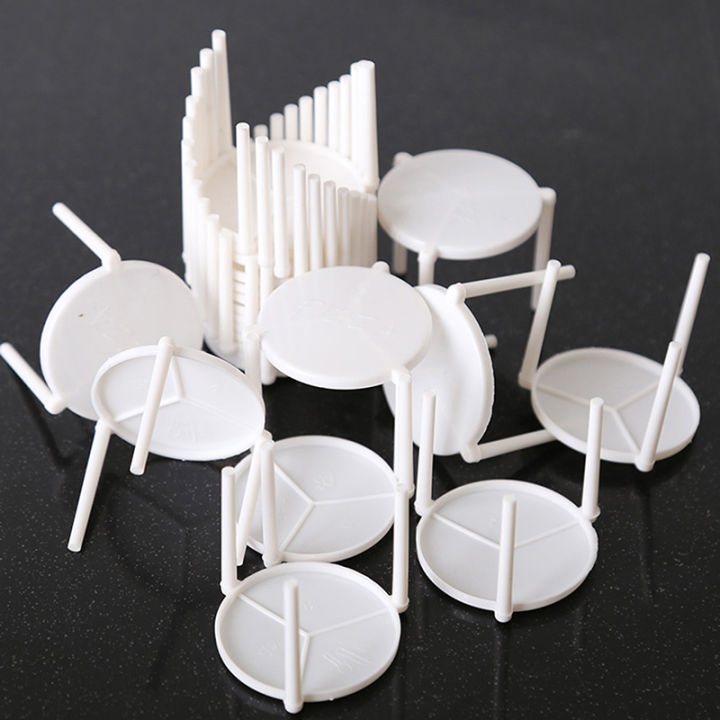 WSG 100Pcs Pizza Saver Stand White Plastic Tripod Stack Fixing Rack ...