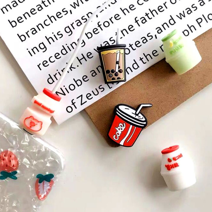 Durable PVC Soft Silicone Colorful Cute Cartoon USB Wire Cord ...