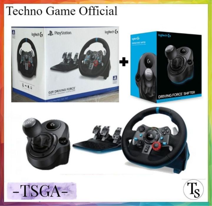 G29 Driving Force Racing Wheel LOGITECH Plus Shifter for PS4 PS3 PC ...