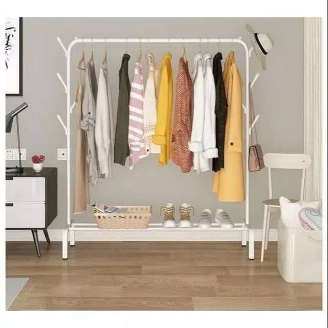 RAK GANTUNG BAJU/TOPI/MULTIFUNGSI ( BIG STAND HANGER) RAK GAWANGAN BAJU ...