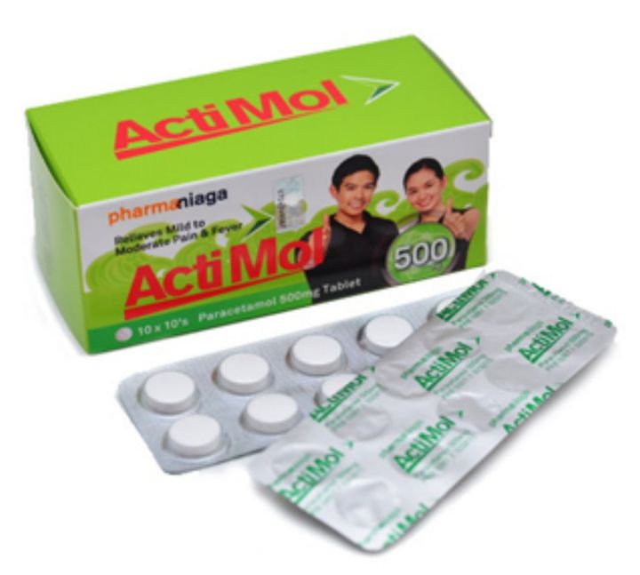 Actimol Paracetamol 500mg (10tab) | Lazada