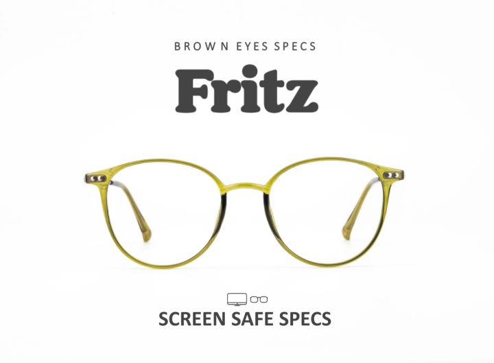 BROWN EYES SPECS | FRITZ specs | Screen safe eyeglasses | Anti ...