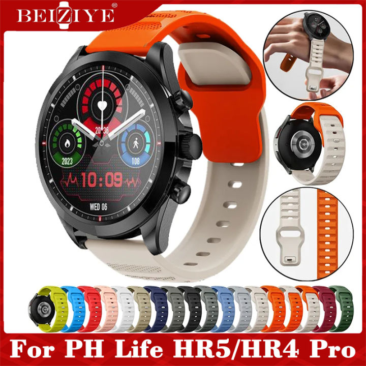 PH Life HR5 สายรัดซิลิโคนกีฬาสำหรับ PH Life HR4 Pro สายนาฬิกาซิลิโคน HR 4 3 2 สมาร์ทวอทช์ สาย ...