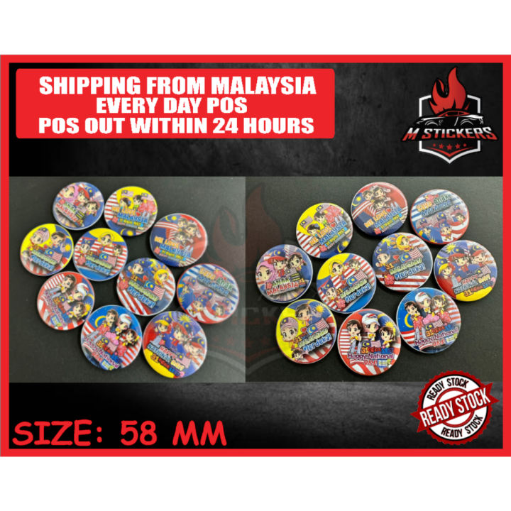 SELAMAT HARI MERDEKA BUTTON BADGE sempena merdeka | Lazada