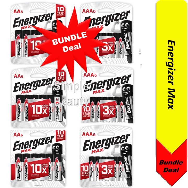 Energizer MAX AA / AAA Alkaline Battery, [Bundle Deal] | Lazada Singapore