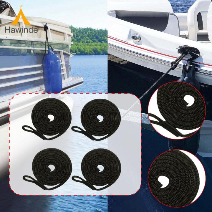 Hawinde 4Pcs Boat Bumpers Fenders Mooring Rope Yacht, Row Boats ...