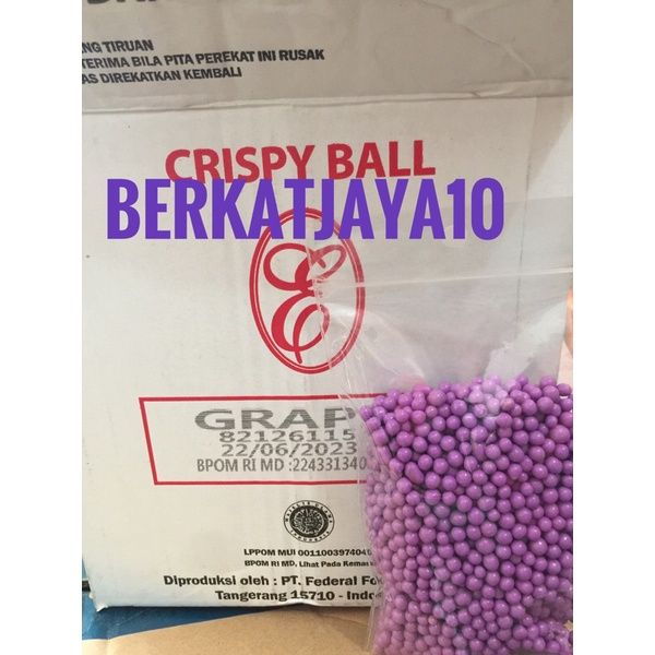 Caviar Crispy Balls Elmer Coklat Renyah Ungu Grape Anggur repack 150gr ...