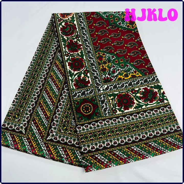 NMJKL 6 Yards New Guaranteed Veritable Original Real Wax Ankara African ...