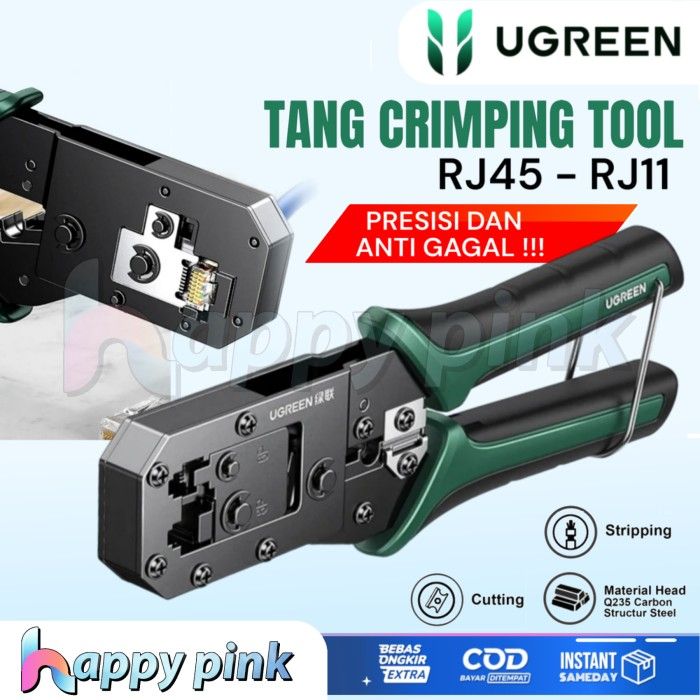 UGREEN TANG CRIMPING TOOL RJ45 RJ11 LAN NETWORK KRIMPING MULTIFUNGSI | Lazada Indonesia