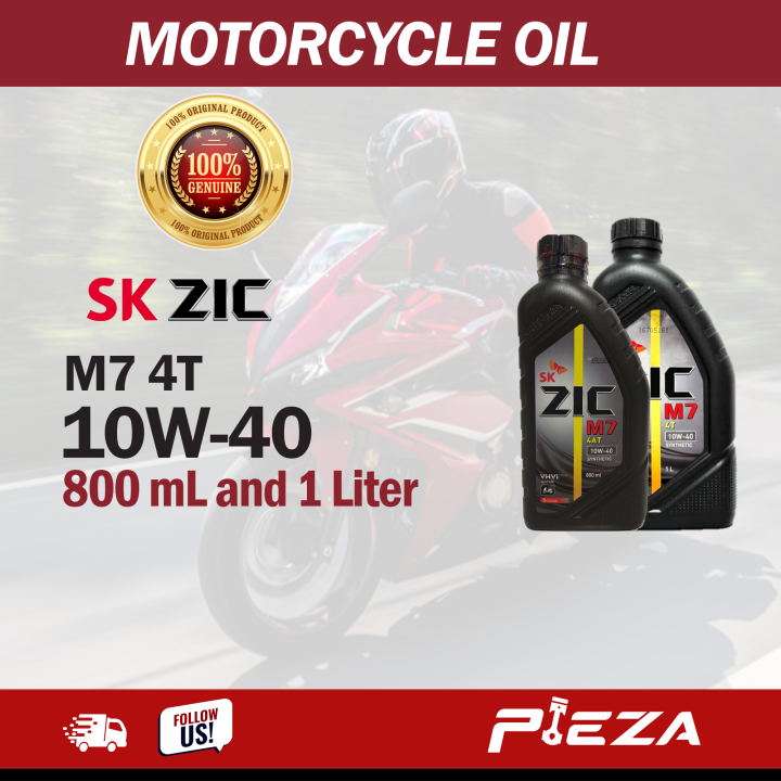SK-ZIC M7 4T 10W-40 800 ML Motorcycle Oil | Lazada PH