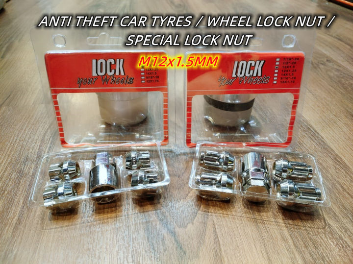(100% WHEEL TYRES LOCK NUT)ANTI THEFT CAR TYRES / WHEEL LOCK NUT ...