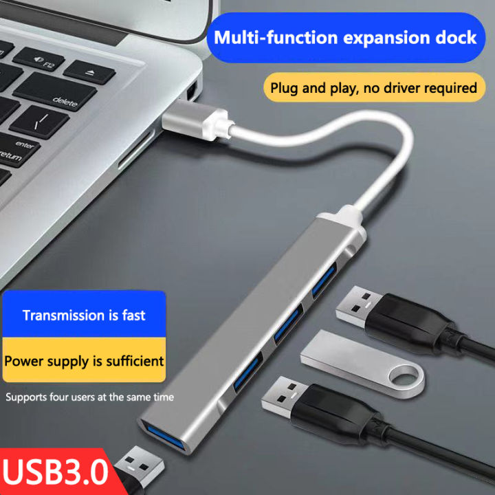 USB Port HUB 3.0 Multiple HUB with Power Supply 4 Port Adapter Micro USB Multi USB Splitter High ...