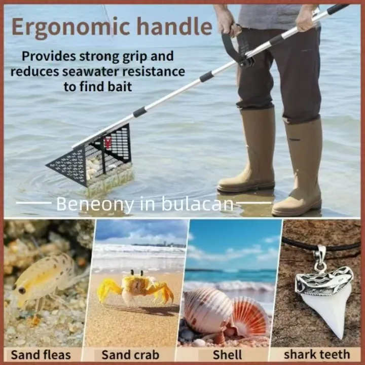 COD 2025 New Sand Sift Rake Easy Grip Carbon Steel Sharp Tooth Sifter ...