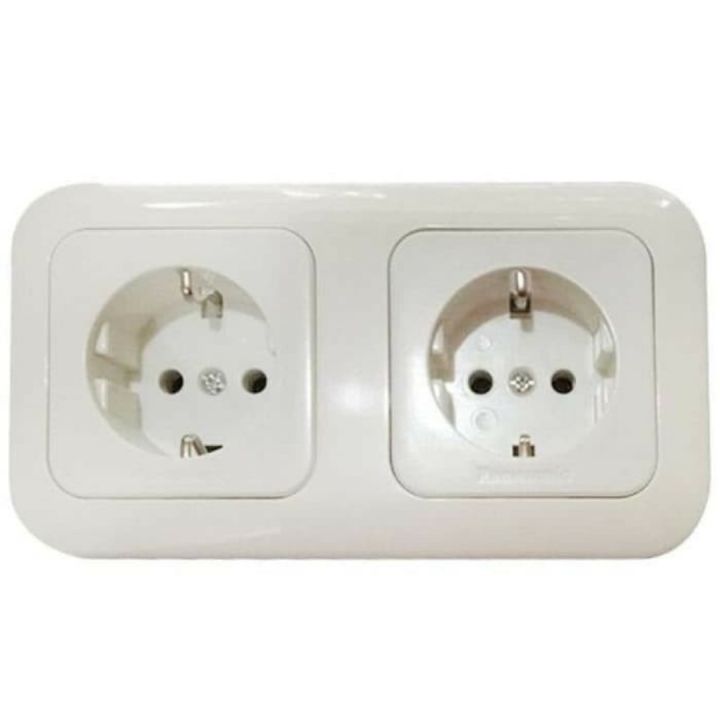 Stop Kontak Panasonic double /seri isi 2 gang NON CP WEJP11322-7 ...