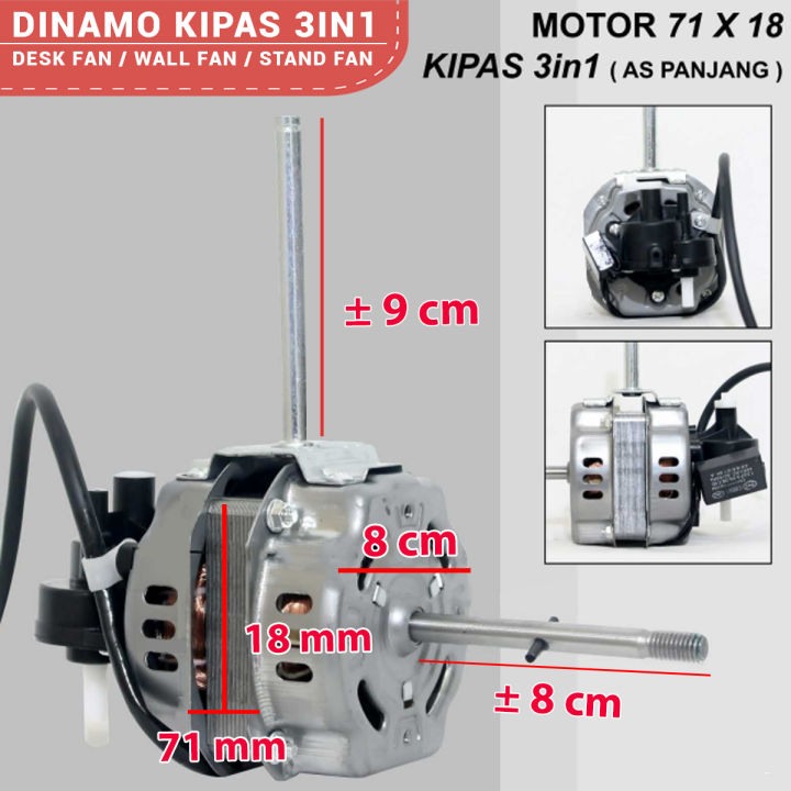 Dinamo Kipas Angin Dinding 3 in 1 RRC China 518 18 inch Baling Baling ...