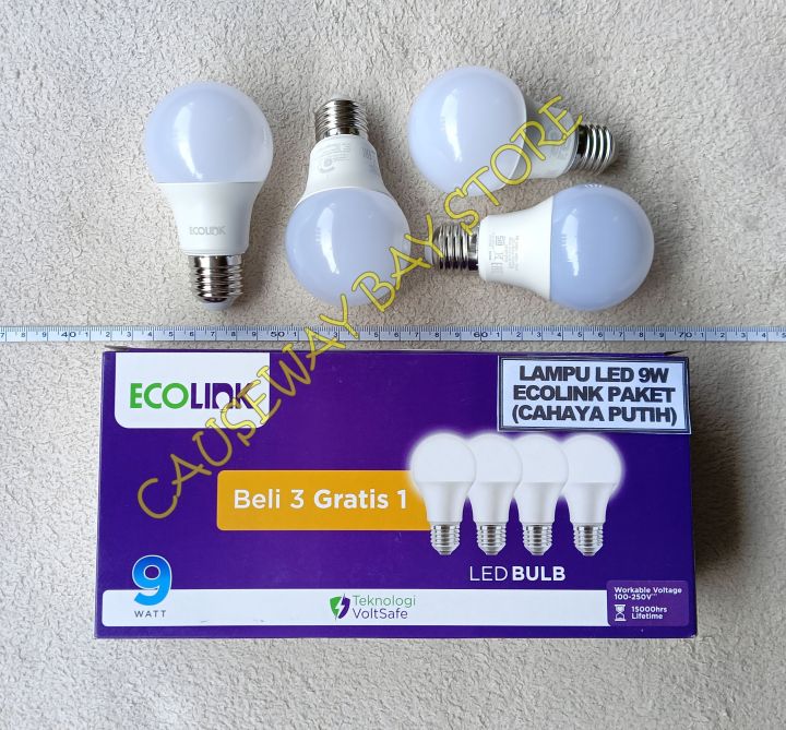 LAMPU LED 9W ECOLINK PAKET | Lazada Indonesia