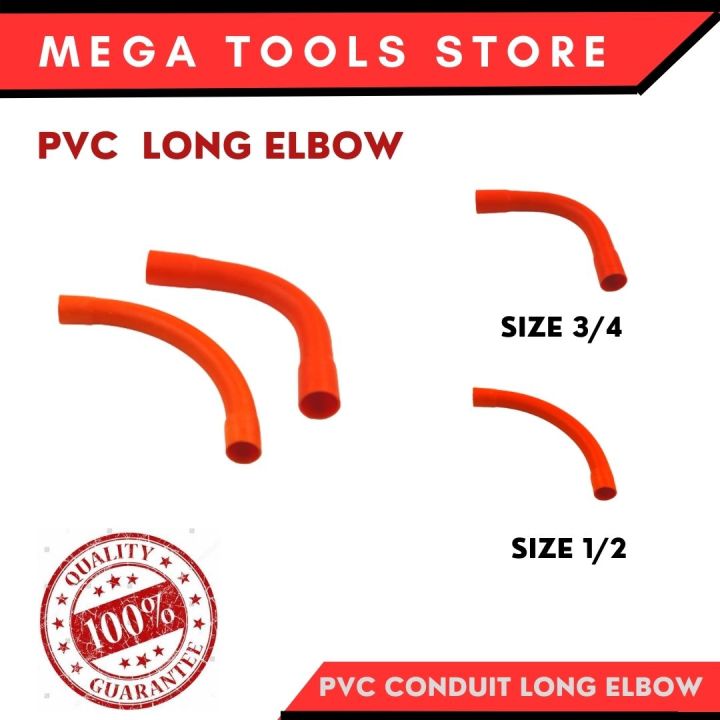 PVC CONDUIT ELBOW (Long 1/2 & 3/4) MEGA TOOLS STORE | Lazada PH