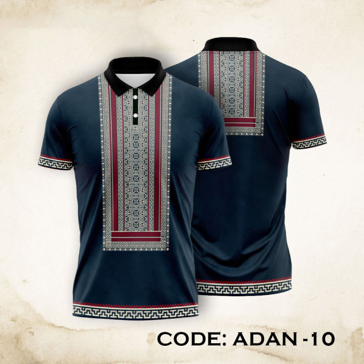 2025 Asean Attire Polo Shirt For Men Philippine Ethnic Polo For Men ...