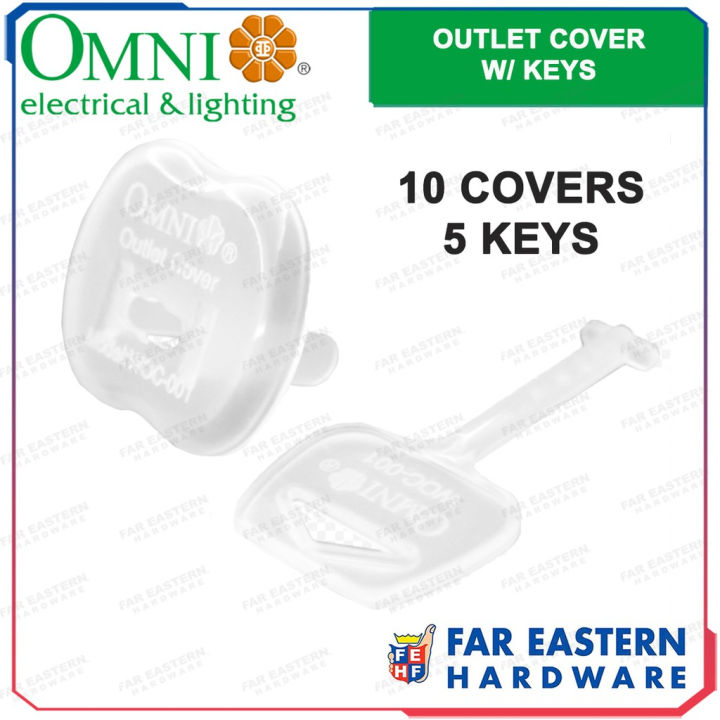 OMNI Electrical Outlet Plug Safety Cover w/ Keys WOC-001 | Lazada PH